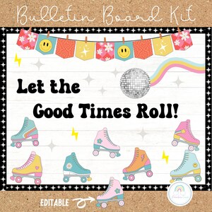 Back to School Bulletin Board Rolling Into a Groovy Year Bulletin Board ...