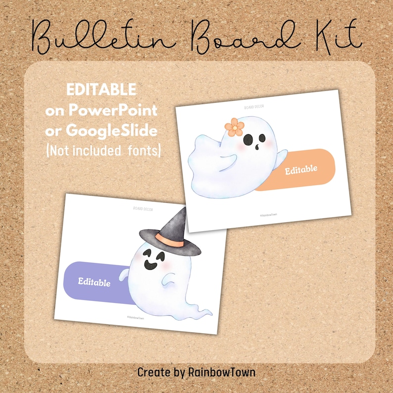 Halloween Bulletin Board Kit Positive Affirmation Decor Printable ...