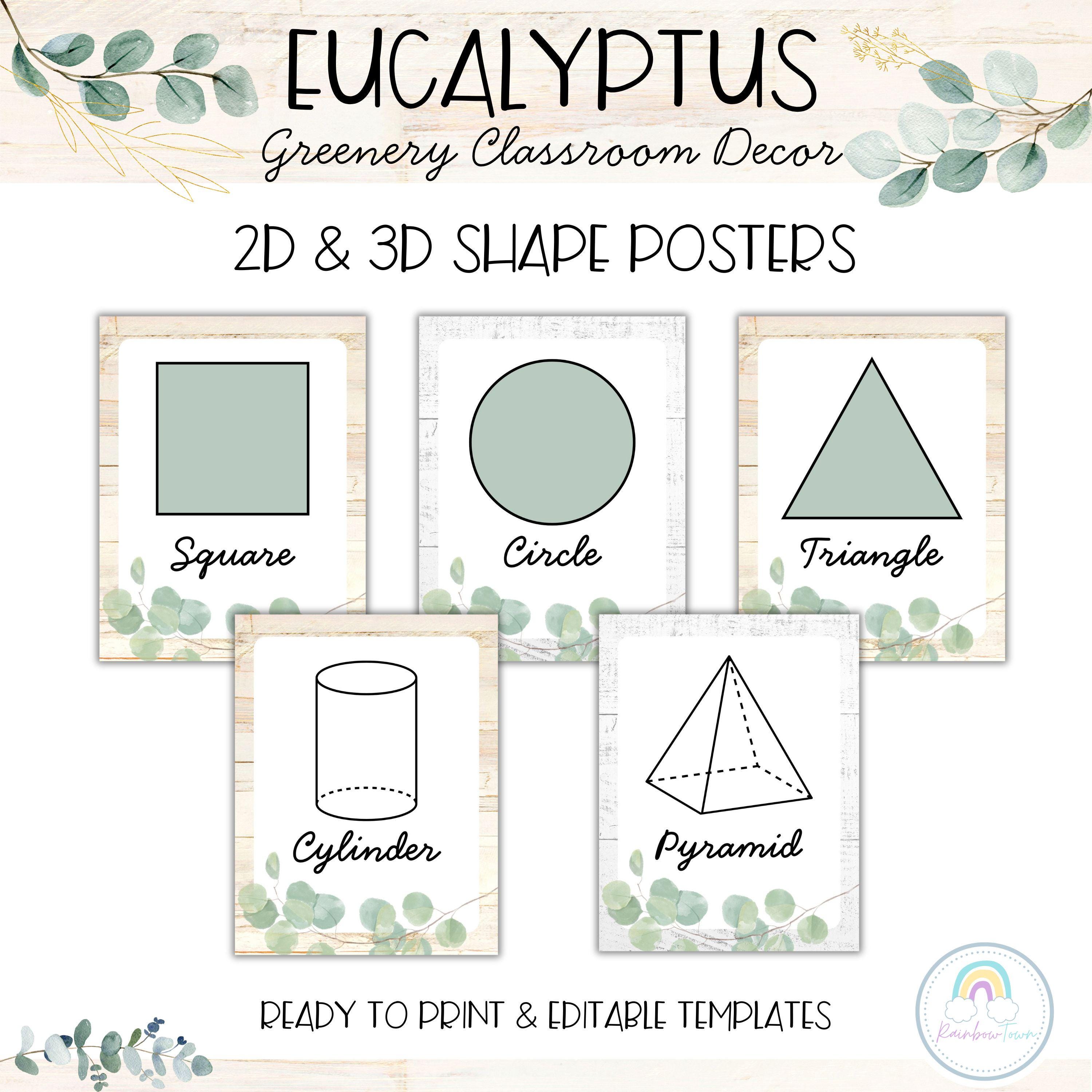 Eucalyptus Classroom Decor Bundle Botanical Decorations Printable ...