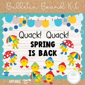 Spring Bulletin Board / Spring Bulletin Board Kit / Spring Classroom ...