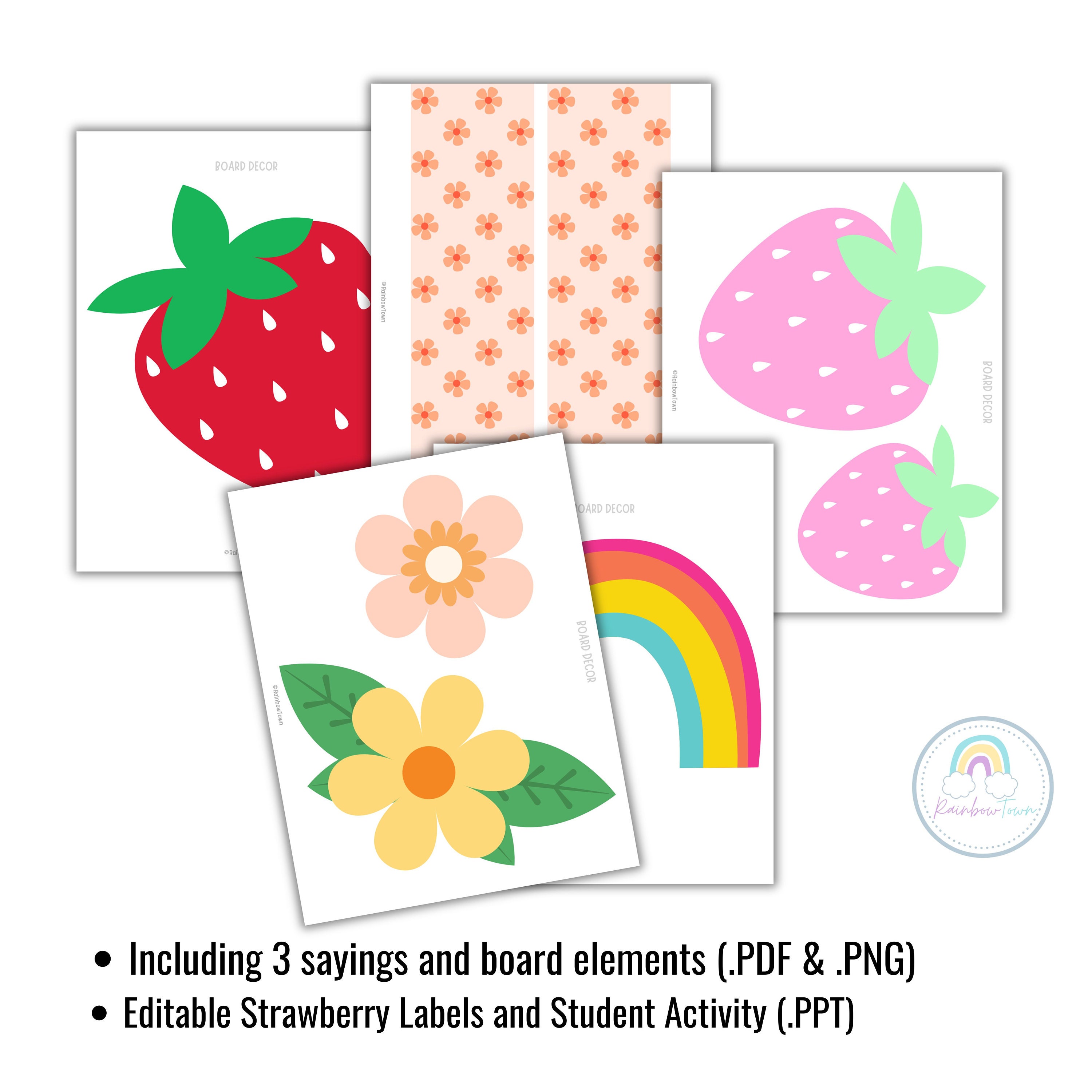 Berry Top Year Bulletin Board Kit End of Year Classroom Decor Printable ...