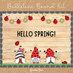 We Are Buggy for Spring Gnomes Bulletin Board Classroom Decor - Etsy