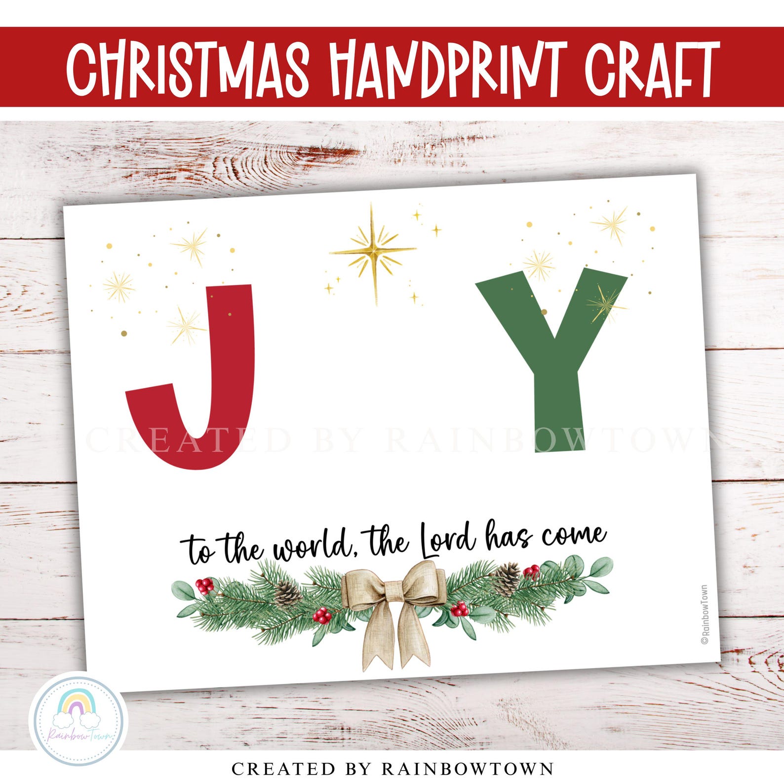 Christmas Handprint Craft Sunday School Toddler Preschool Activity ...