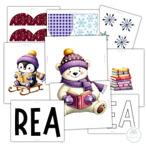 Winter Reading Bulletin Board | Winter Wonderland Library Decor ...
