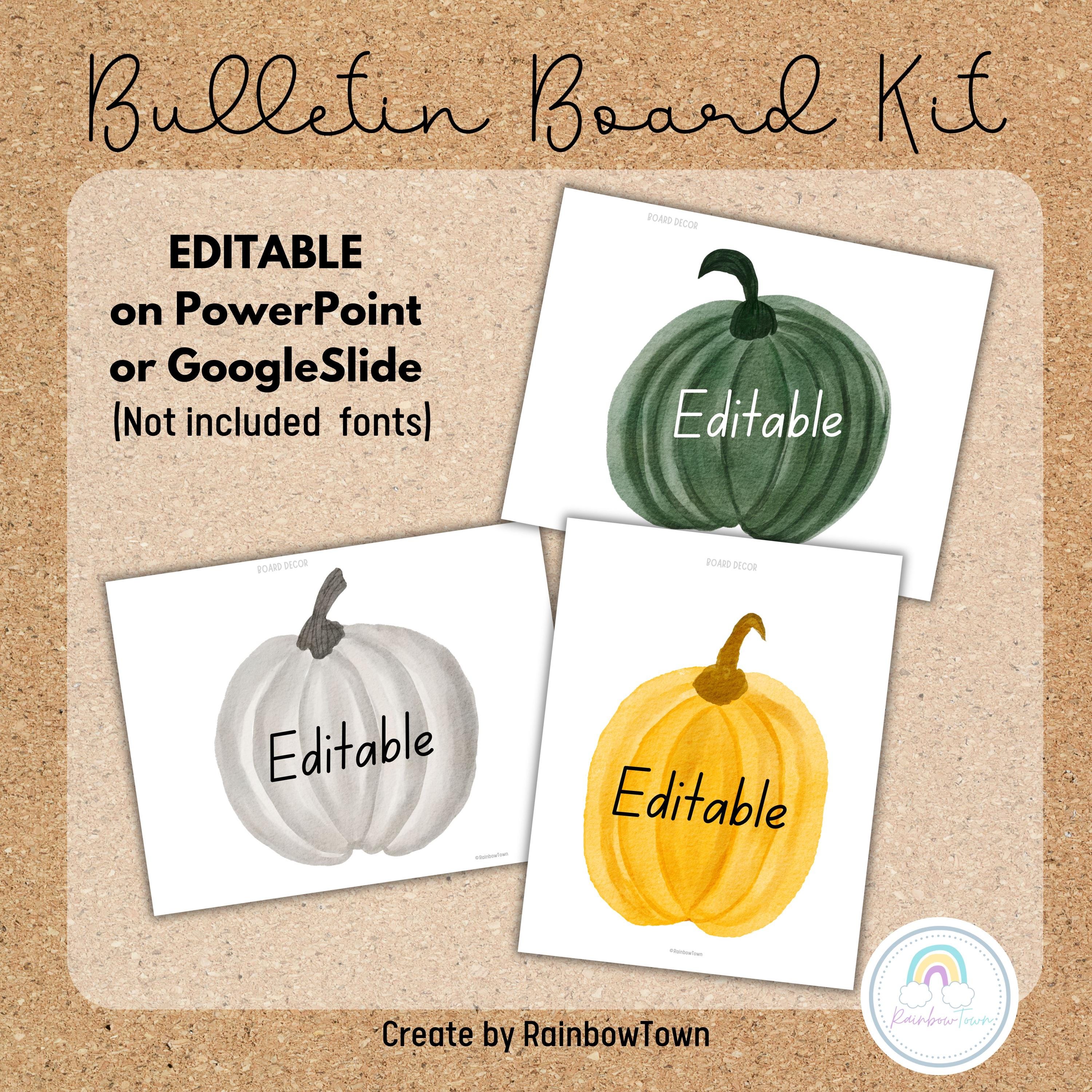 Fall Healthy Habits Bulletin Board Kit - School Nurse Health Office ...