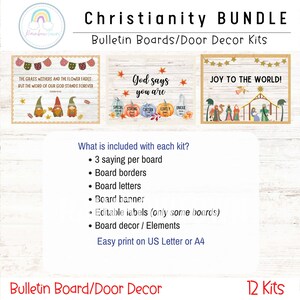 BUNDLE Christian Bible Verse Bulletin Board Kit - Etsy