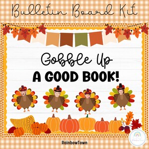 Thanksgiving Bulletin Board Kit, Turkey Student Photos Editable, Fall ...