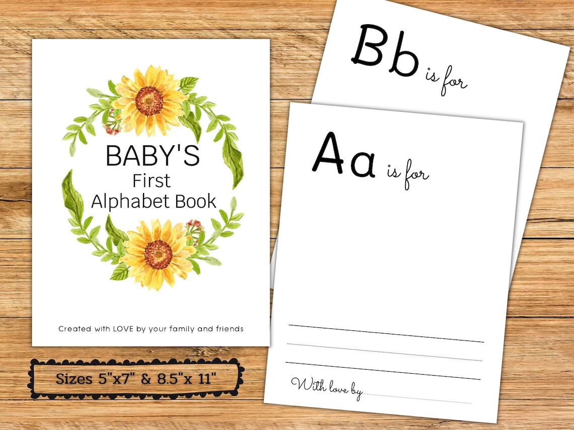 Baby's First Alphabet Book Baby's 1st ABC Book - Etsy
