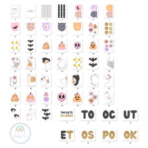 Halloween Bulletin Board Kit Boo Crew Ghost Classroom Decor Printable ...