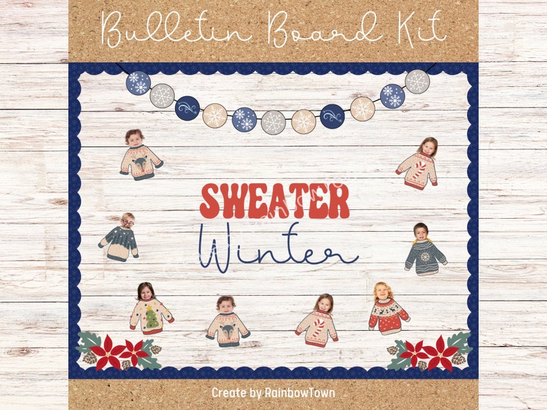 Sweater Weather Winter Bulletin Board Kit Printable - Etsy