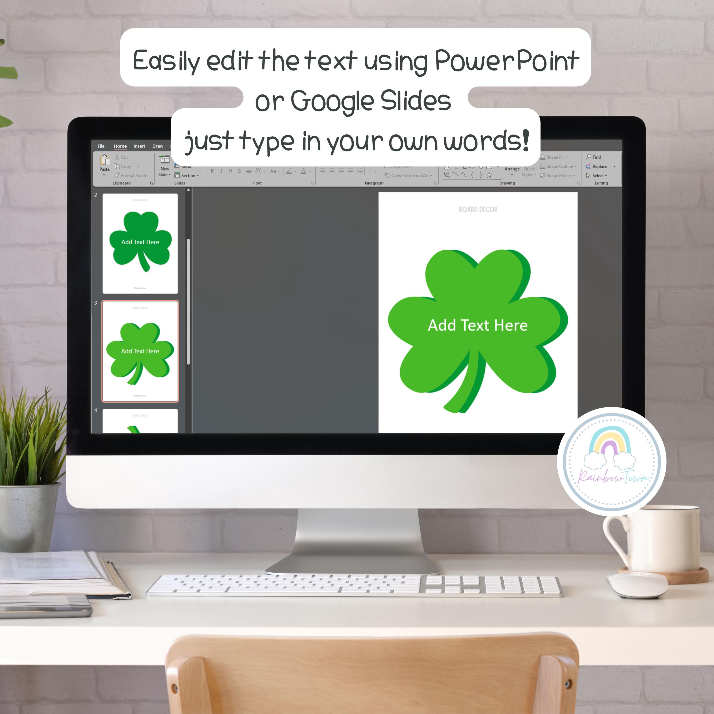 St. Patrick's Day Bulletin Board Kit Shamrock Kindness Classroom Decor ...