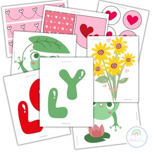 Valentine's Bulletin Board Kit Frog Theme Classroom Door Decorations ...