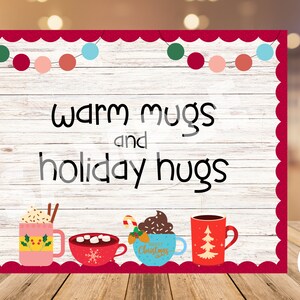Hot Cocoa - Christmas - December Bulletin Board - Classroom Decor ...