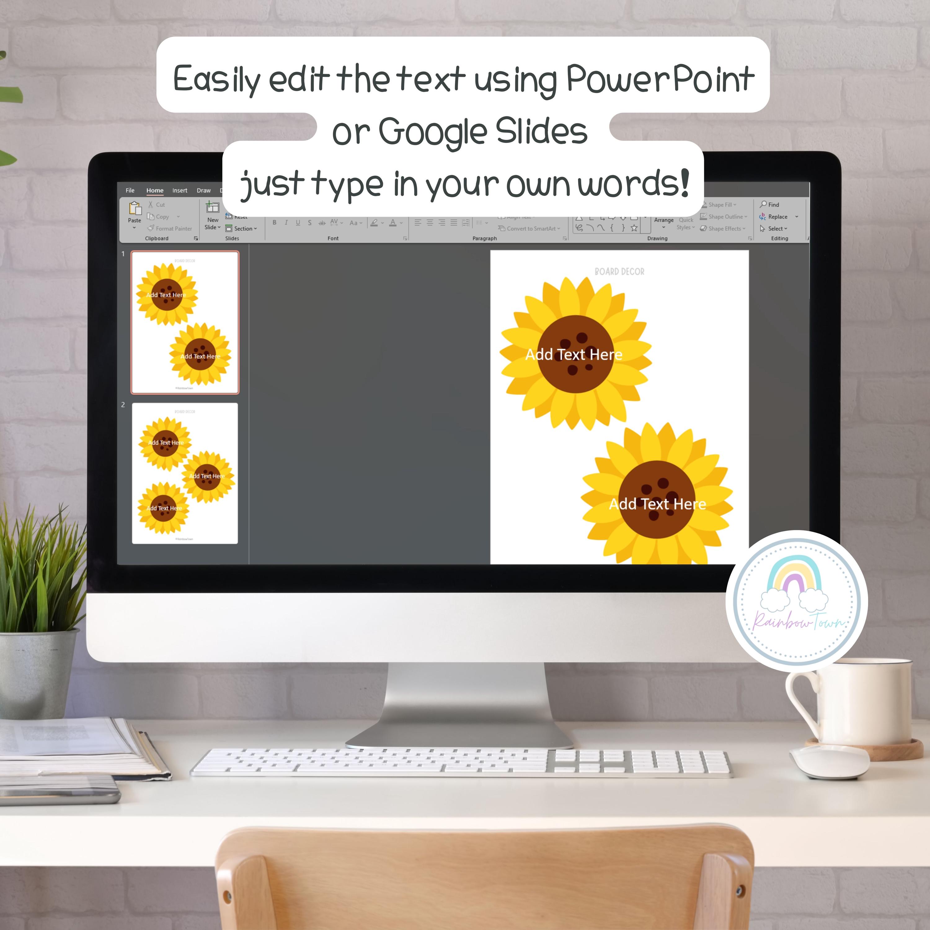 Spring Bulletin Board Kit Sunflower Religious Classroom Decor Printable ...