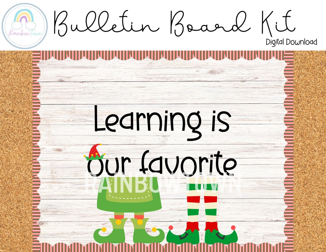 Believe in You ELF Christmas Bulletin Board December Classroom Decor ...