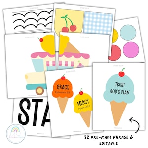 Summer Bulletin Board Ice Cream Theme Church Bulletin Board Christian ...