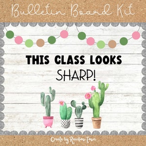 Cactus Back to School Bulletin Board Summer Bulletin Board Kit Plant ...