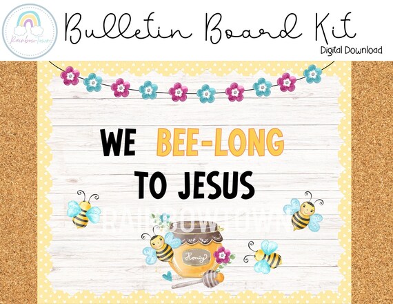 Christian Spring Bulletin Board