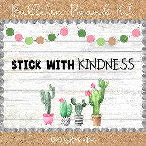 Cactus Back to School Bulletin Board Summer Bulletin Board Kit Plant ...