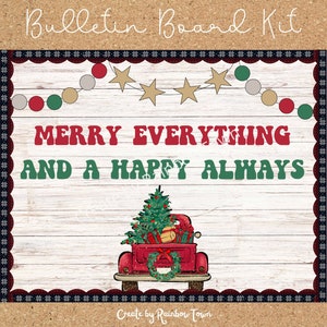 Christmas Bulletin Board Kit Holly Jolly Christmas Truck Classroom ...