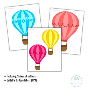 Hot Air Balloon Bulletin Board: Back to School Classroom Decor ...