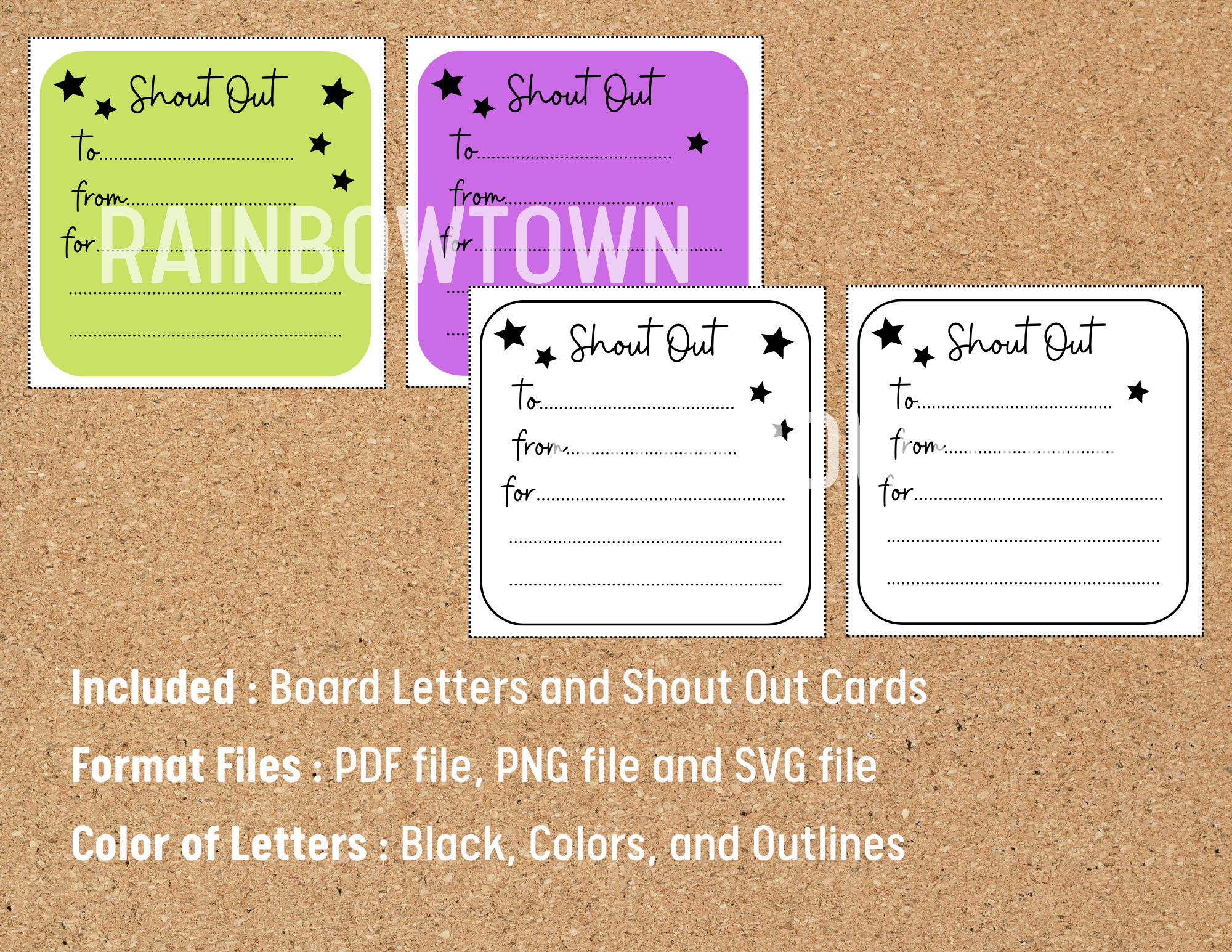 Shout Outs Bulletin Board Kit Staff Appreciation Shout Out - Etsy