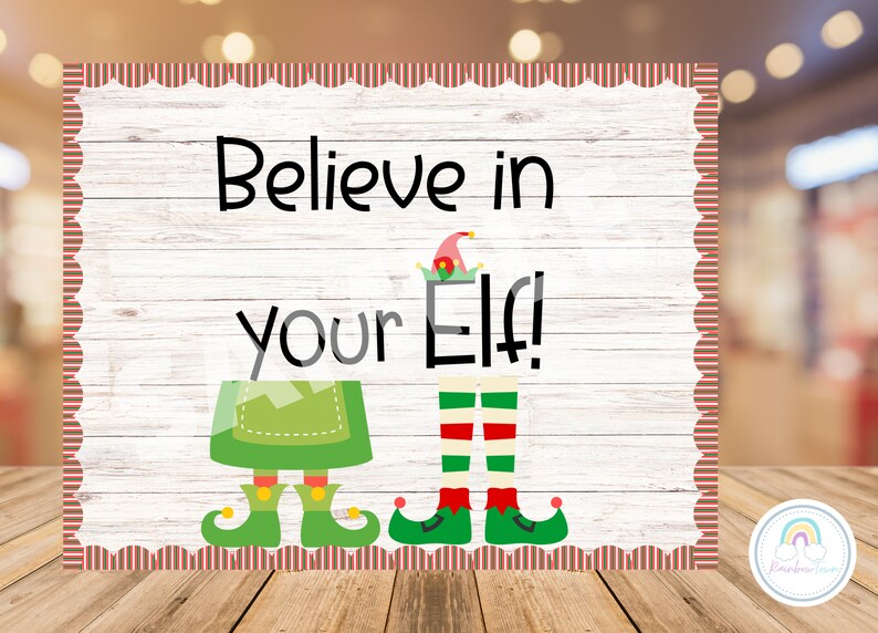 Believe in You ELF Christmas Bulletin Board December Classroom Decor ...