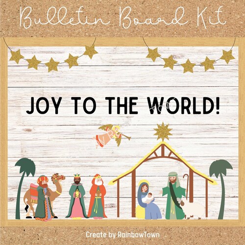 Christmas Nativity Scene Religious Jesus Bulletin Board - Etsy