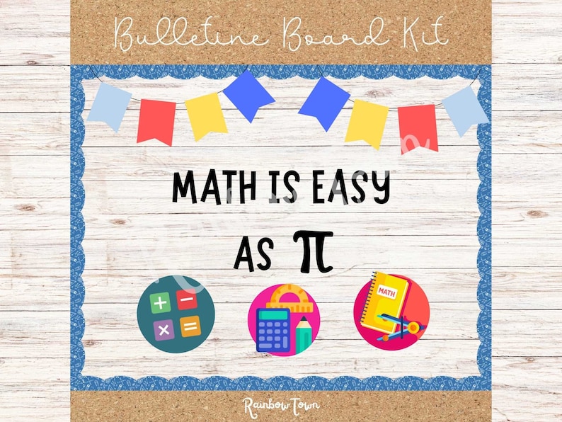 Math Themed Bulletin Board Classroom Door Decoration Printable - Etsy