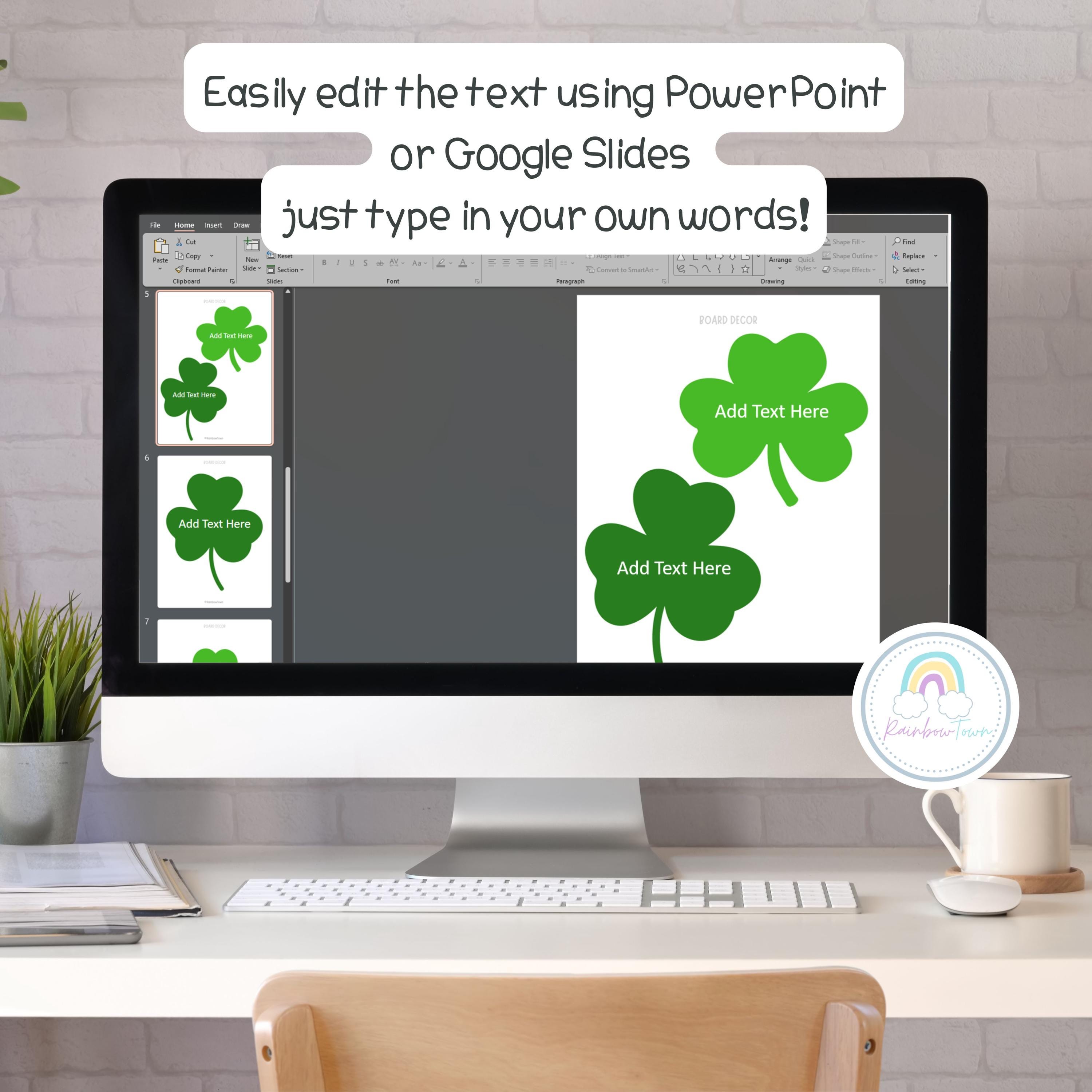 St. Patrick's Day Bulletin Board Kit Shamrock Classroom Door Decor ...