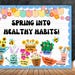 Spring Healthy Habits Bulletin Board: Classroom Decor (printable PDF ...