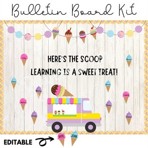 Our Class is so Cool Bulletin Board Summer Classroom Decor Editable ...