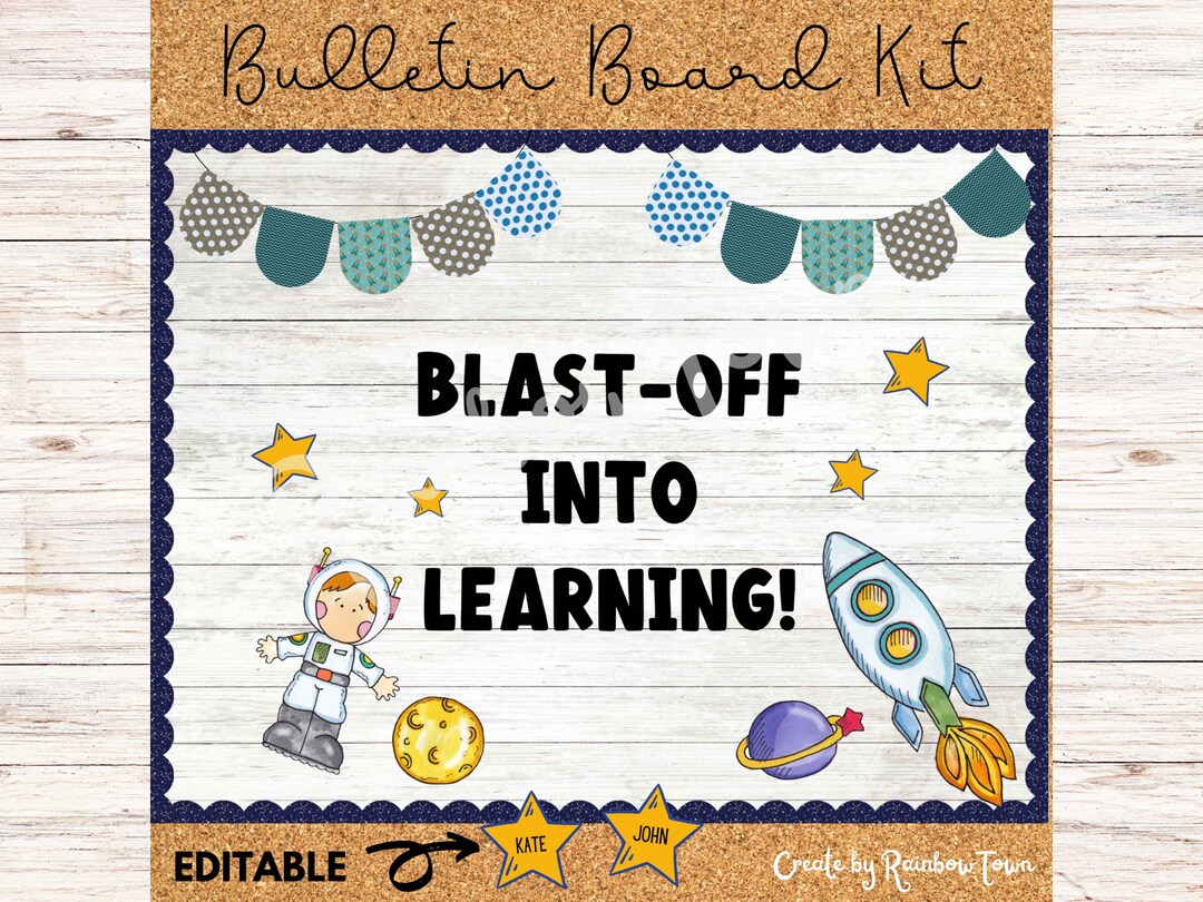 Welcome to Our Space Back to School Bulletin Board Kit Welcome Back ...