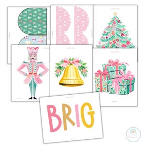 Christmas Bulletin Board Kit Preppy Pink Christmas Classroom Decor ...