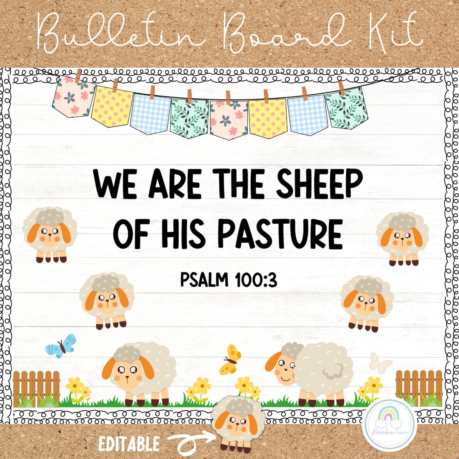 Spring Bulletin Board Kit Christian Classroom Decorations Printable - Etsy