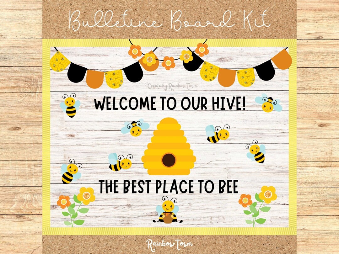 Welcome to Our Hive Summer Bulletin Board BEE Classroom Decor - Etsy