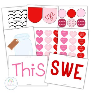 Valentine’s Day Bulletin Board Kindness Jar Door Decor Kit February ...