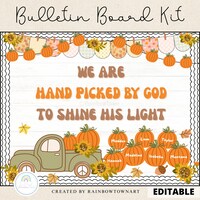 Spring Bulletin Board Printable Kit, Let’s Grow Together Flower ...