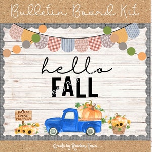 Fall Truck Bulletin Board Kit Printable Digital Download - Etsy