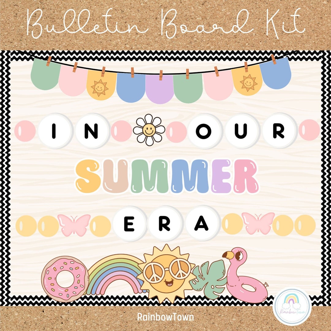 In Our Summer Era Summer Bulletin Board Friendship Bracelet Bulletin ...