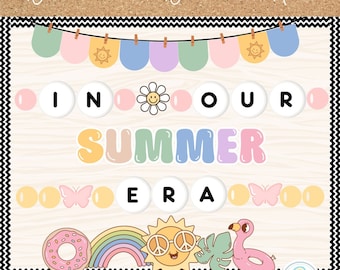 Groovy Summer: in Our Summer Era Bulletin Board Kit - Etsy