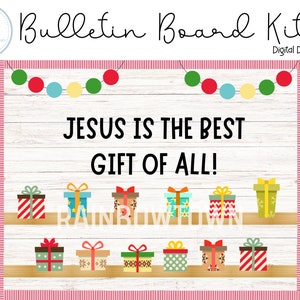 Christmas Bulletin Board Kit | Christian Classroom Decorations ...