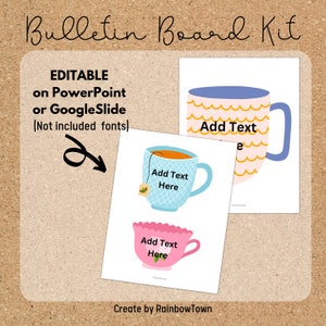 Kindness Matters Positivitea Bulletin Board Kit for Counseling Offices ...