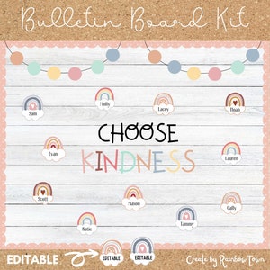 BOHO Rainbow of Possibilities Bulletin Board - Etsy
