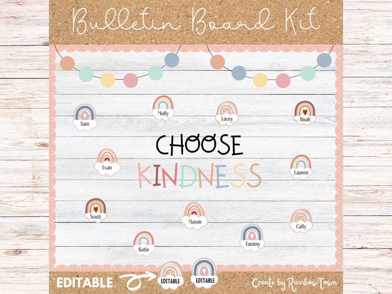 BOHO Rainbow of Possibilities Bulletin Board - Etsy