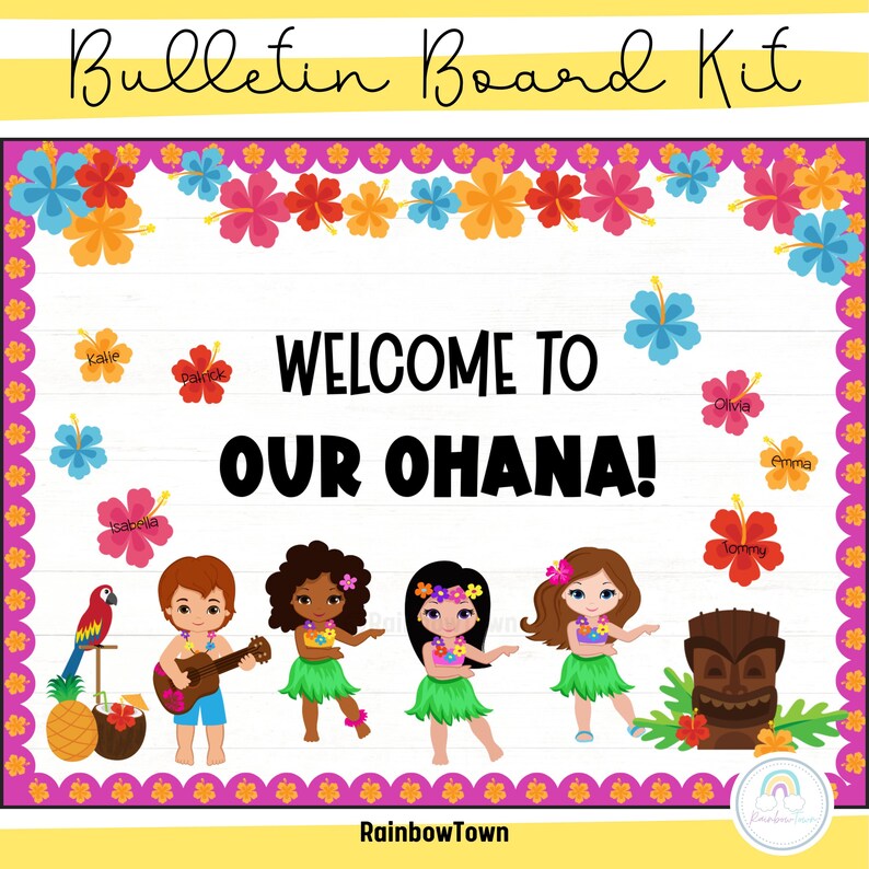 Aloha Back to School Bulletin Board Welcome Back Classroom Decor ...