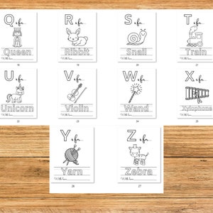 Baby's First ABC Book Printable Alphabet Coloring book | Etsy