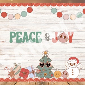 Groovy Christmas Bulletin Board Kit Winter Classroom Decor - Etsy