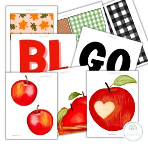 Fall Bulletin Board Kit Apple Theme Christian Classroom Decor - Etsy