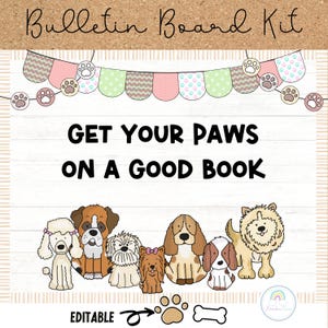 Back to School Bulletin Board Puppy Dogs Bulletin Board Kit Classroom ...